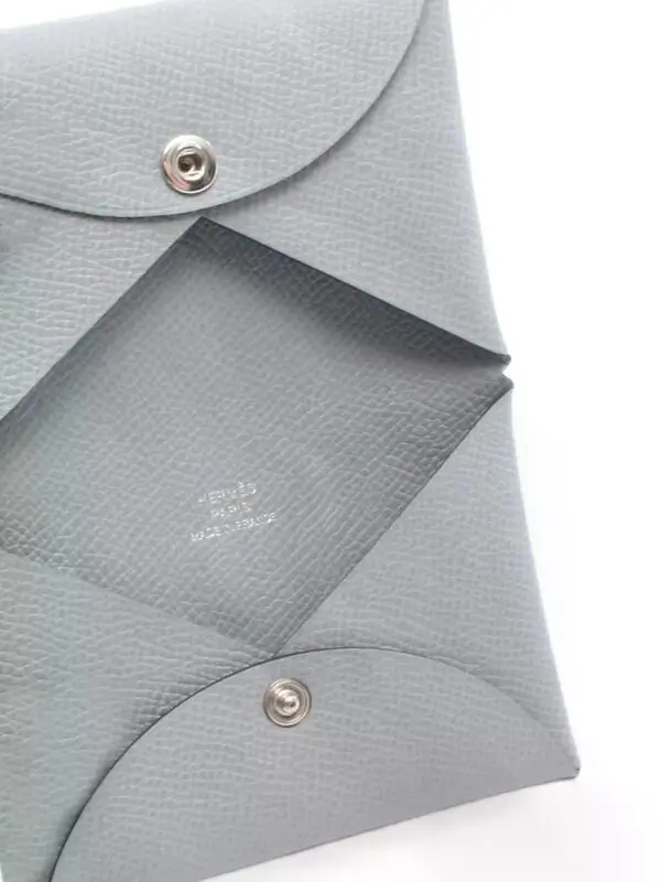 Hermès Calvi Epsom Coin Purse - Grey