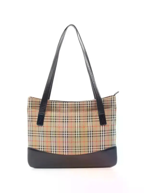 Burberry 2000s Haymarket Check Tote Bag