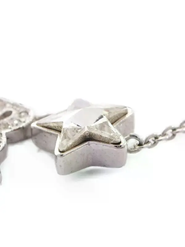 Dior 2010s Logo Rhinestone Necklace