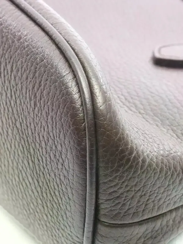 Gucci Pebbled Leather Top Handle Bag - Brown