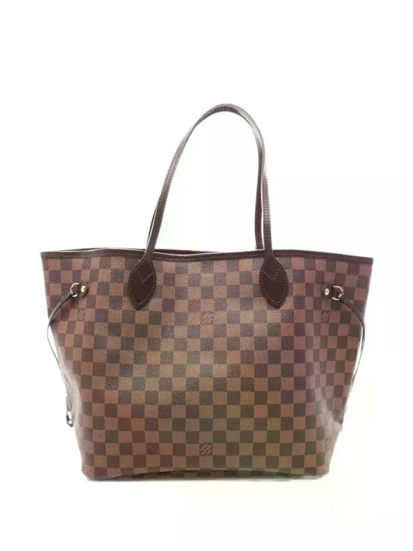LOUIS VUITTON 2013 Mm Neverfull Damier Ebène Tote Bag - Brown