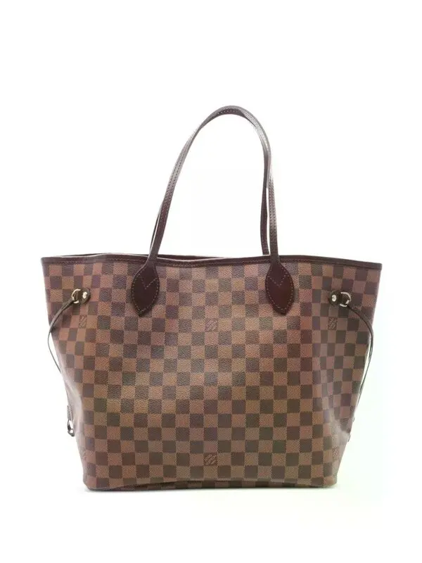 LOUIS VUITTON Damier Ebène Neverfull Mm Tote Bag - Brown