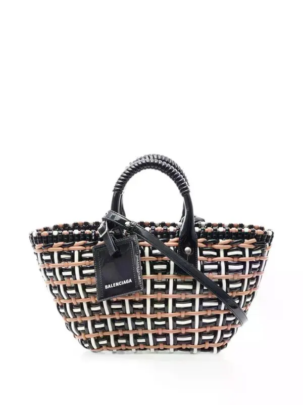 Balenciaga 2010s Xs Bistro Basket Tote Bag - Black
