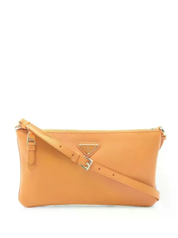 Prada 2010s Grain Leather Shoulder Bag