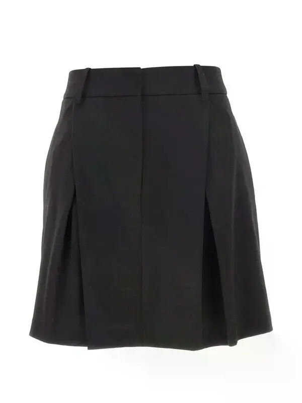 KAOS Dart-detail Mini Plated Skirt