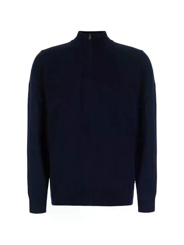 BOSS Quarter-zip Sweater - Blue