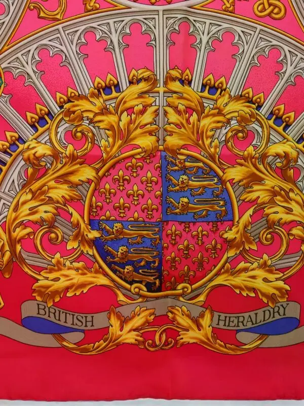 Hermès 2010s British Heraldry Scarf