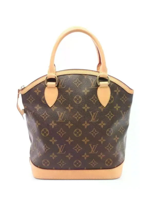 LOUIS VUITTON 2000s Lockit Monogram Handbag - Brown