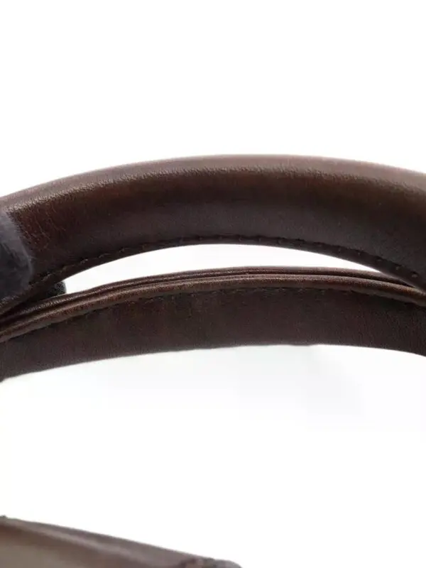 BVLGARI 2000s Chandra Leather-trim Tote Bag