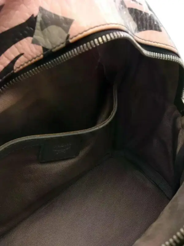 Mcm 2000s Camouflage Leather Backpack