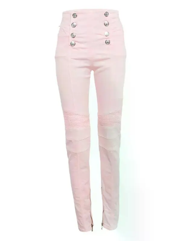 Balmain Double-button Knee-panel Trousers