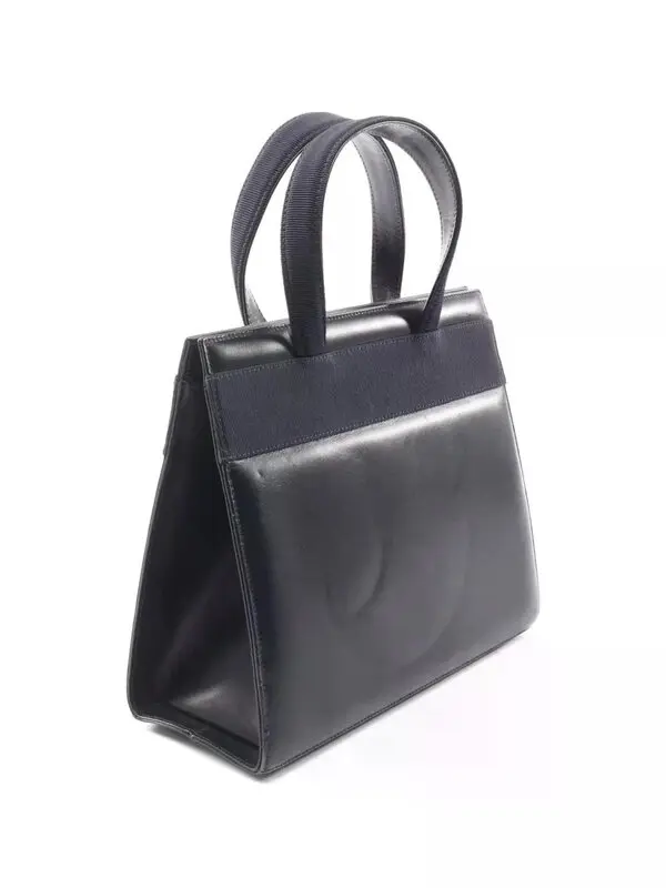 FERRAGAMO Vara Ribbon Leather Tote Bag - Blue