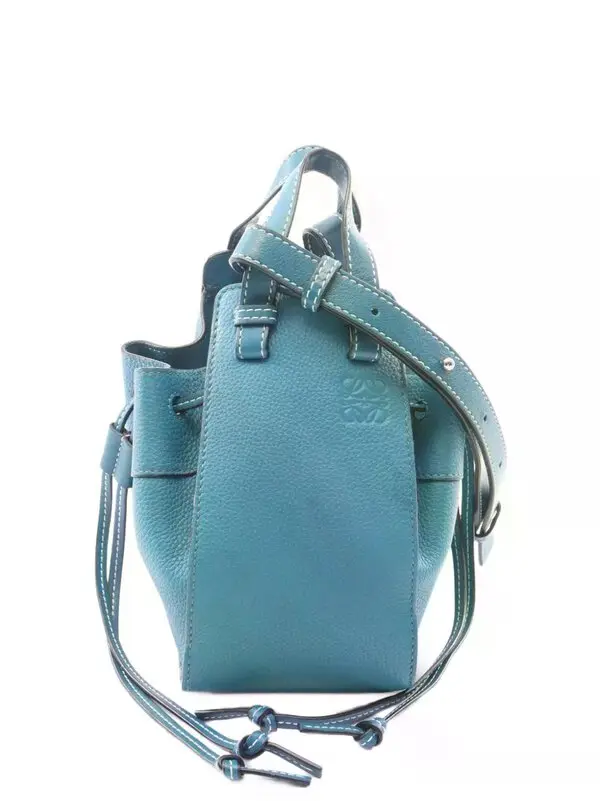 Loewe 2000s Mini Hammock Drawstring 2-way Tote Bag - Blue