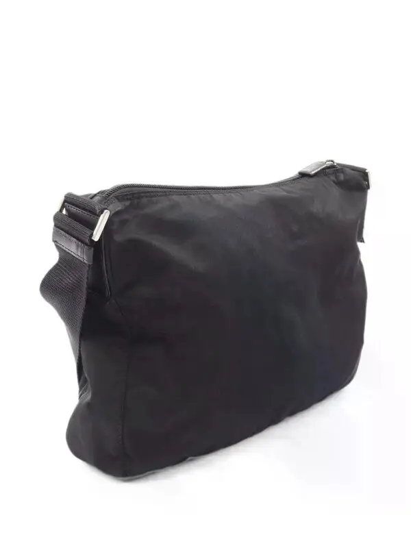 Prada 2000s Triangle Logo Crossbody Bag