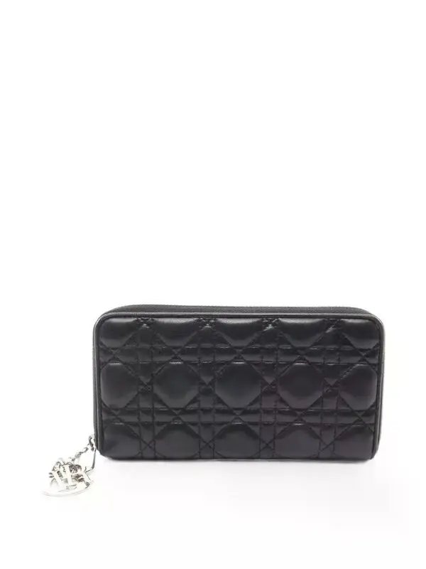 Dior 2000s Lady Voyageur Cannage Wallet