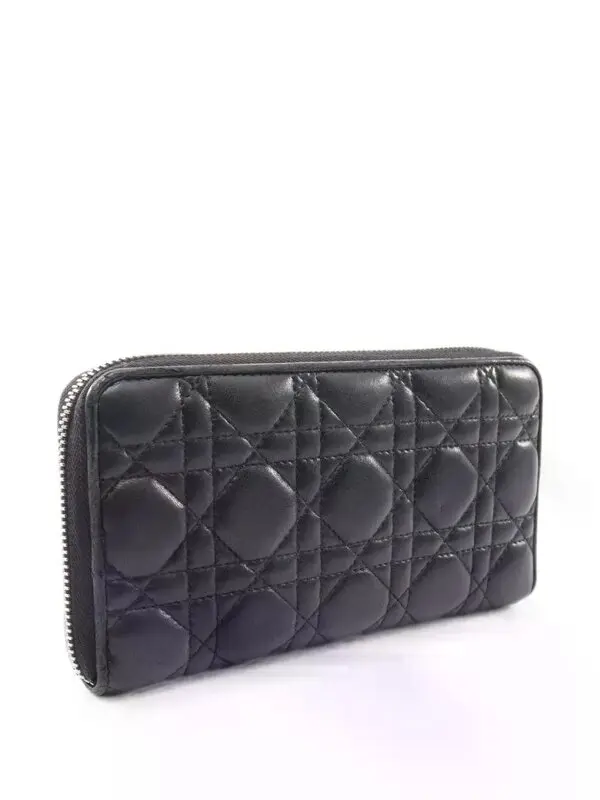 Dior 2000s Lady Voyageur Cannage Wallet