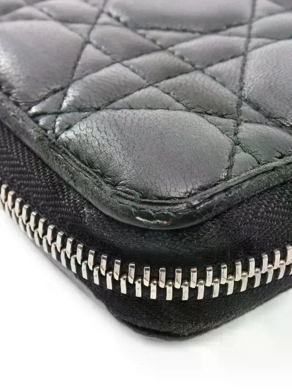 Dior 2000s Lady Voyageur Cannage Wallet