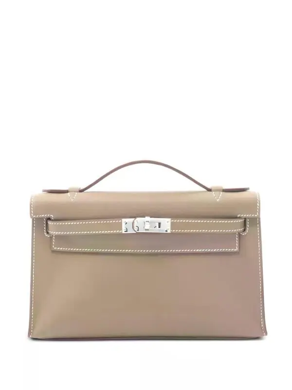 Hermès Kelly Pochette Tote Bag - Grey
