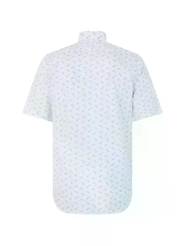 Paul & Shark Shark-print Button-down Shirt