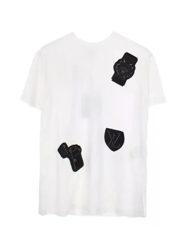 LOUIS VUITTON 2000s Patch-detail T-shirt - White