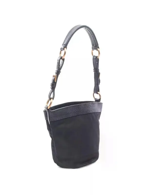 Prada Leather Panel Shoulder Bag