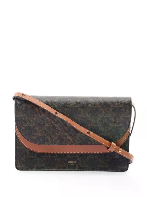 Celine 2010s Triomphe Crossbody Bag