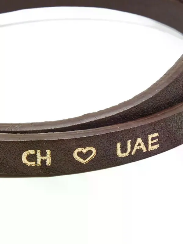 Carolina Herrera Leather Buckle Bracelet