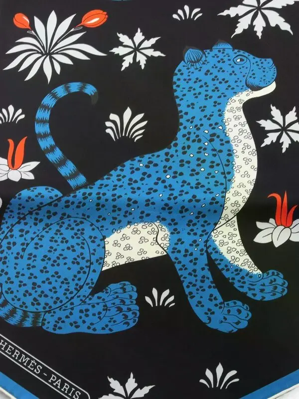Hermès 2020s Leopard Silk Scarf