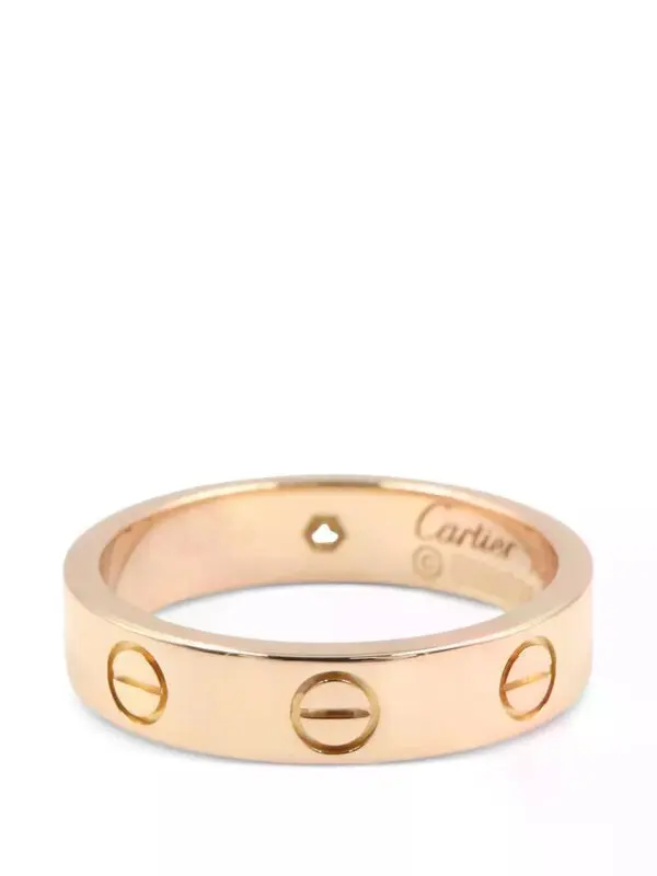 Cartier 18k Rose Gold Mini Love Diamond Ring