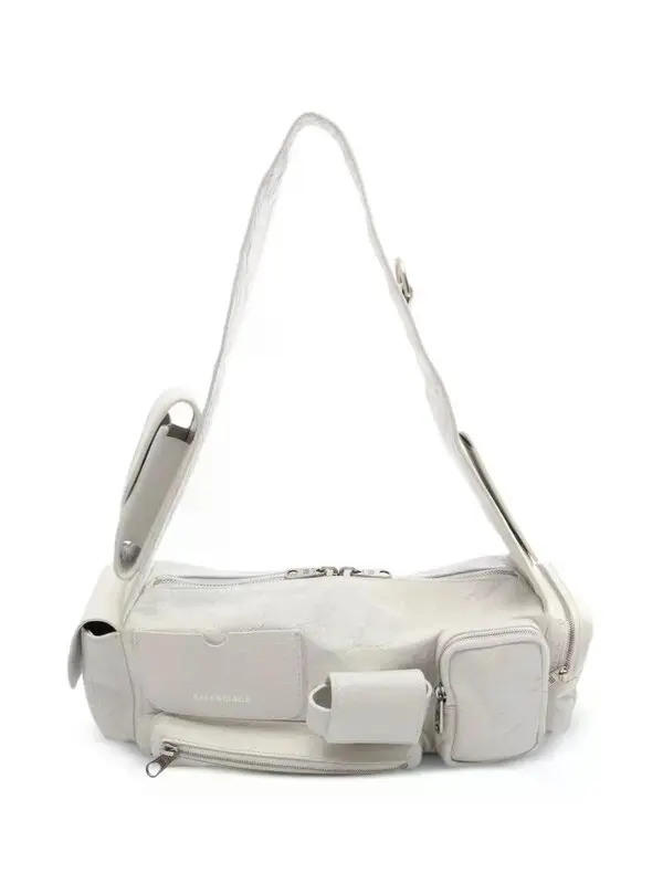 Balenciaga 2010s Superbusy Sling Shoulder Bag - White