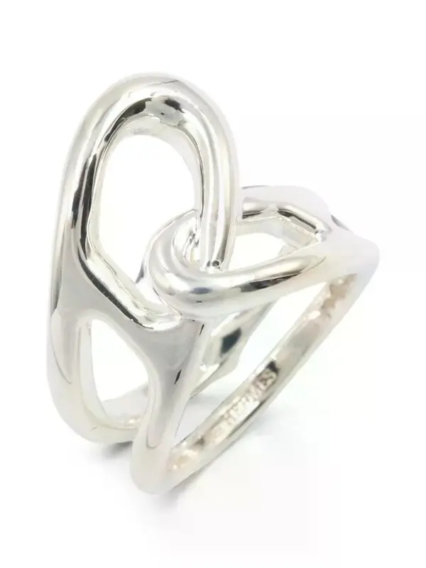 Hermès 2010s Chaîne D'ancre Punk Ring