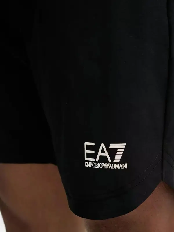 EA7 Logo-print Elasticated Shorts