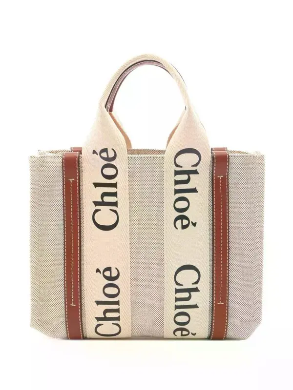 Chloé Woody Tote Bag - Neutrals