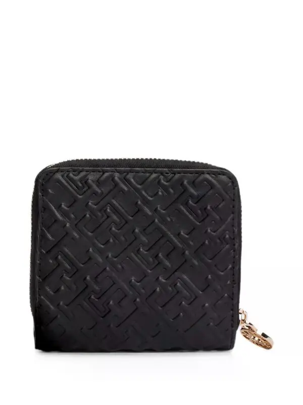 Tommy Hilfiger Monogram-embossed Zip-around Wallet