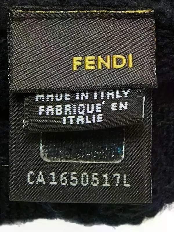 Fendi Striped Gloves