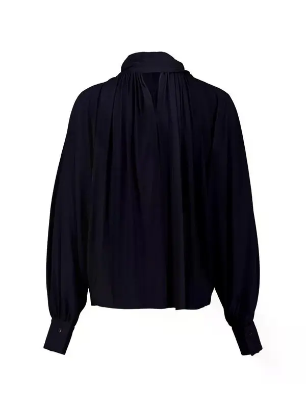 FERRAGAMO Slit-detail Gathered Blouse
