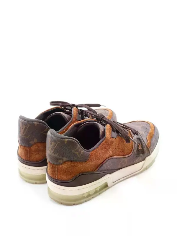 LOUIS VUITTON 2019 Trainer Line Monogram Sneakers - Brown