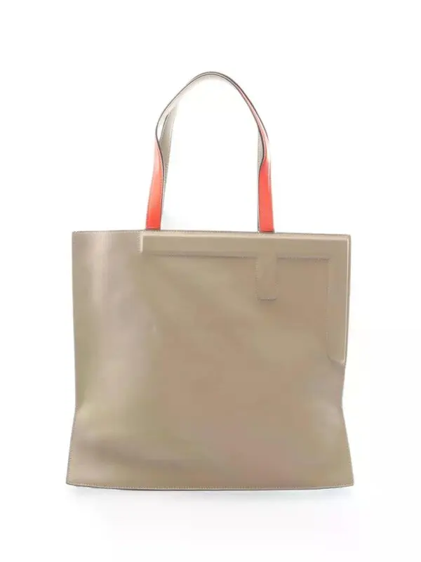 Fendi 2010s Flip Logo-embossed Tote Bag