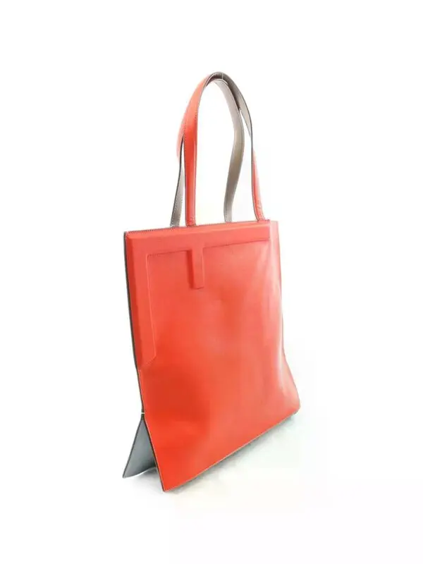 Fendi 2010s Flip Logo-embossed Tote Bag