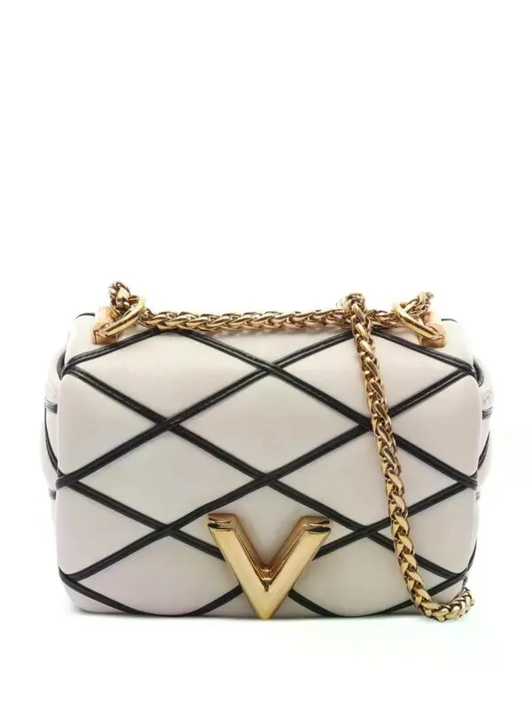 LOUIS VUITTON 2010s Pico Go-14 Malletage Shoulder Bag - White