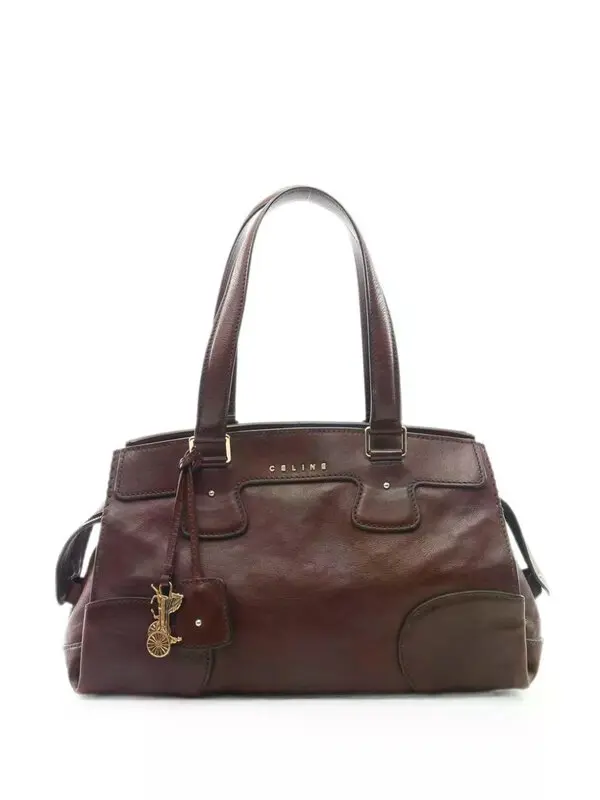 Celine 2000s Horse-carriage Charm Tote Bag
