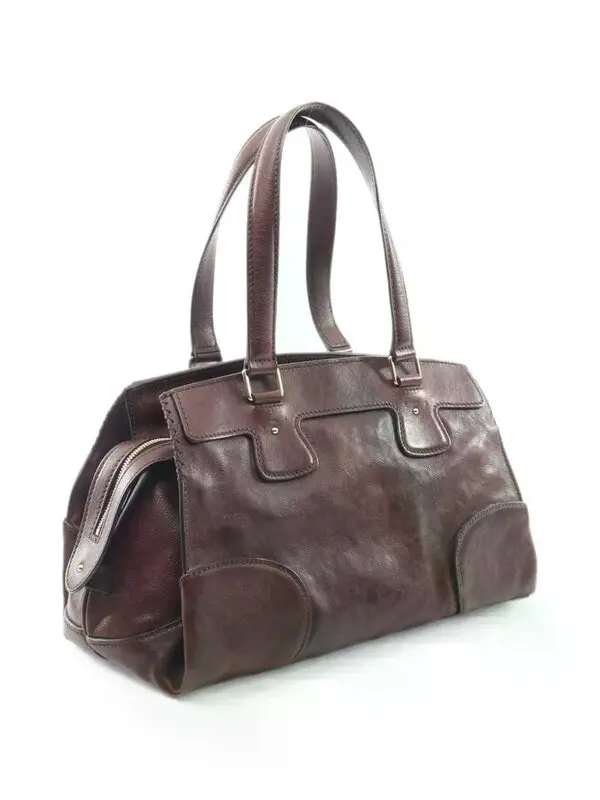 Celine 2000s Horse-carriage Charm Tote Bag