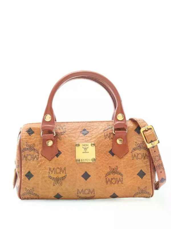 Mcm 2000s Boston Visetos 2way Mini Bag - Brown