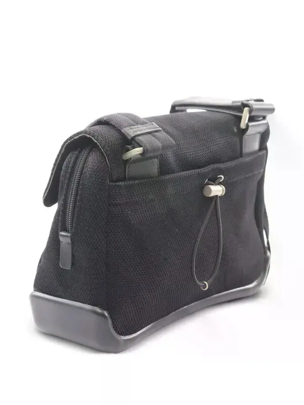 Prada 2000s Buckle Shoulder Bag - Black