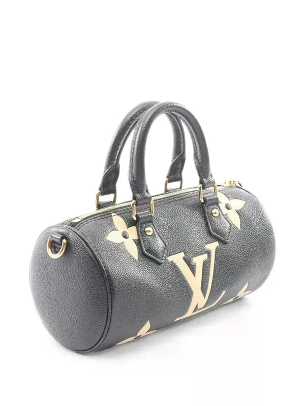 LOUIS VUITTON Papillon Bb Monogram Empreinte Handbag - Black