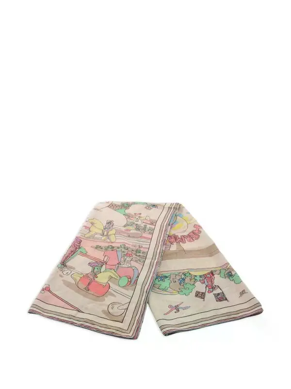 Hermès 2010s Locomotion Scarf