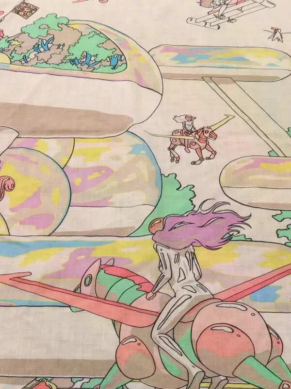 Hermès 2010s Locomotion Scarf