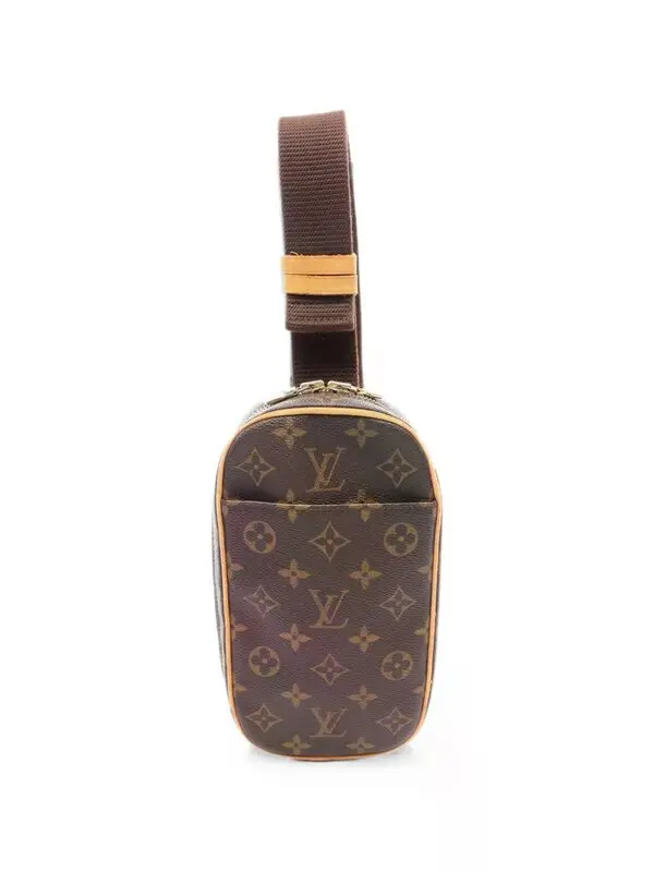 LOUIS VUITTON 2004 Pochette Ganju Monogram Canvas Crossbody Bag