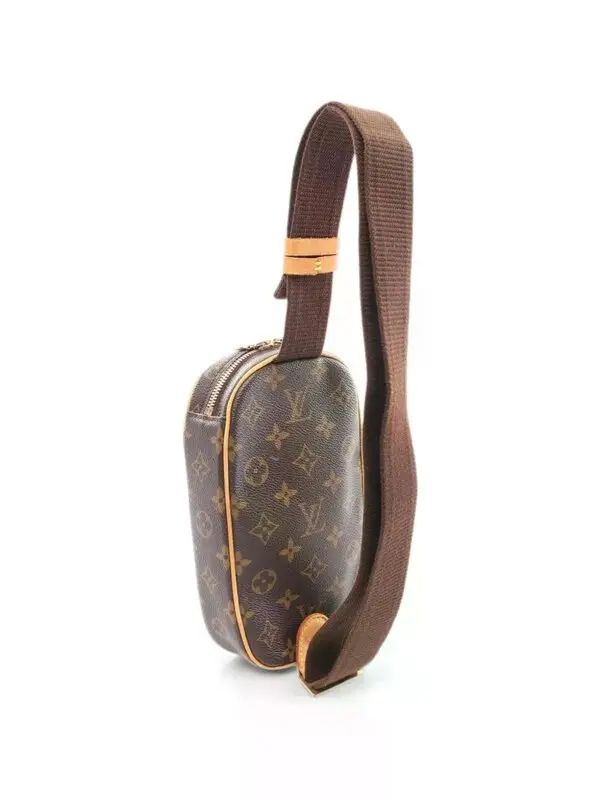 LOUIS VUITTON 2004 Pochette Ganju Monogram Canvas Crossbody Bag