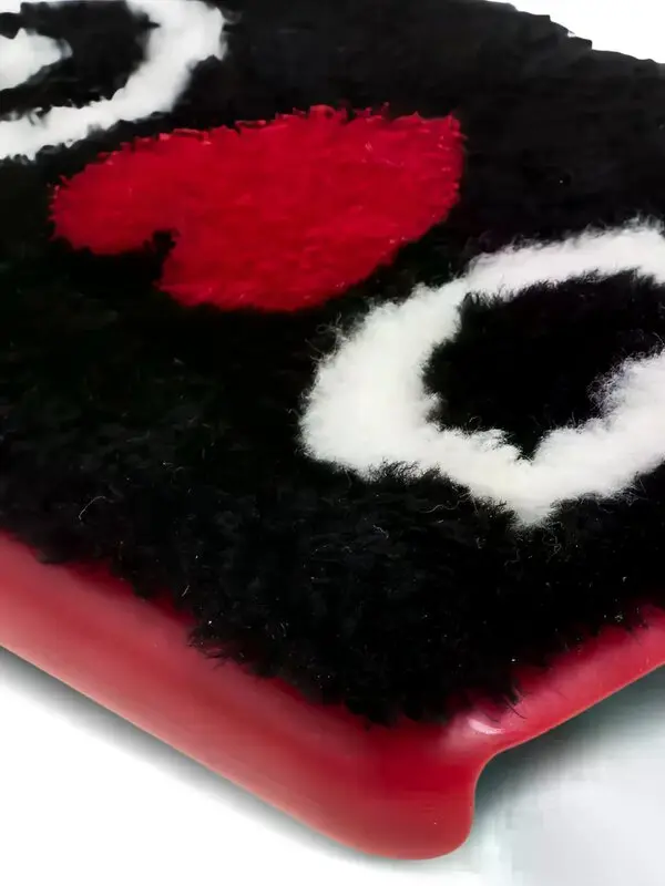 Dolce & Gabbana Logo Shearling Iphone X Cover - Black